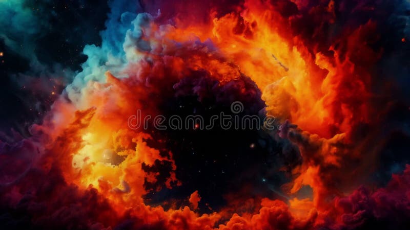 Cosmic Explosion. Abstract Colorful Backgrounds Stock Footage - Video ...