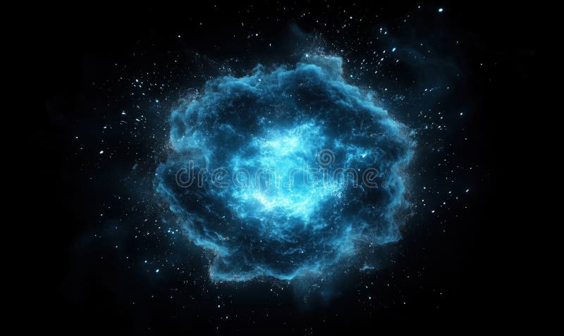 Cosmic Explosion Radiating Light Nebulae Background Stock Photos - Free ...