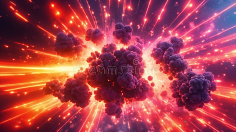 Cosmic Explosion stock video. Video of fireworks, space - 336008227