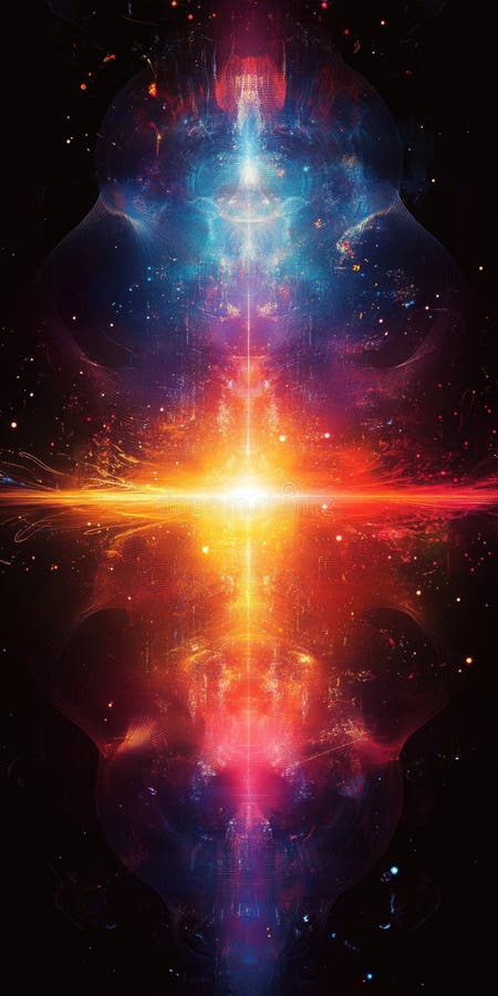 Cosmic Explosion of Colors in Deep Space Creating a Stunning Visual ...