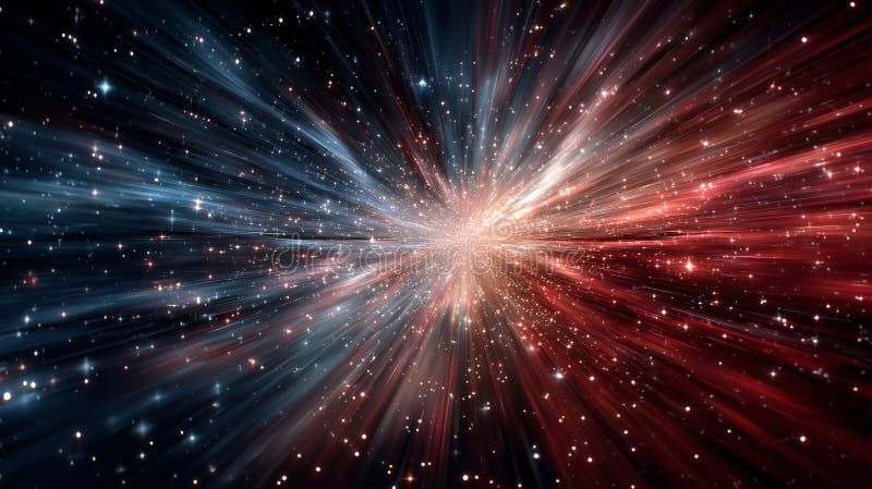 Cosmic Explosion in Deep Space Stock Illustration - Illustration of ...