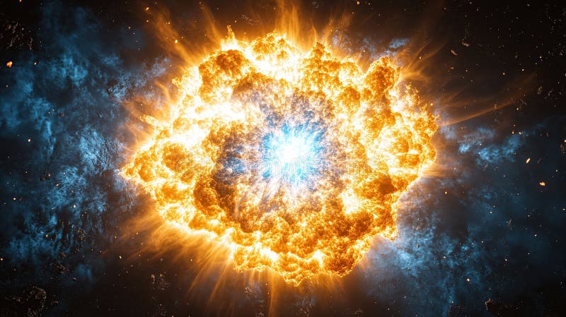 Cosmic Explosion, Fiery Nebula, Space, Energy Burst, Science Fiction ...