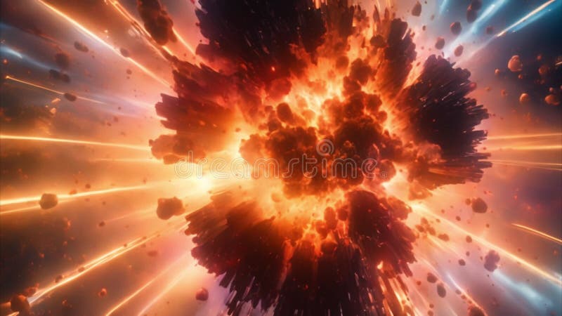 A Cosmic Explosion stock footage. Video of star, astroid - 336008794