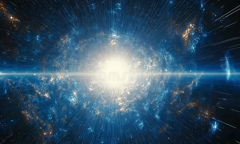 Cosmic Explosion, Radiating Energy Stock Video - Video of ...