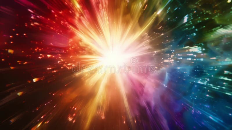 A Cosmic Explosion of Rainbow Hues Pulsating in an Everchanging ...