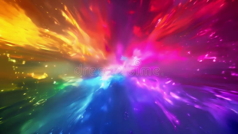 A Cosmic Explosion of Rainbow Hues Pulsating in an Everchanging ...