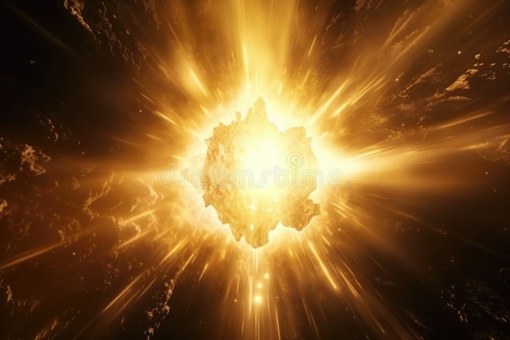 Cosmic Explosion in Space stock illustration. Illustration of energy - 306366513