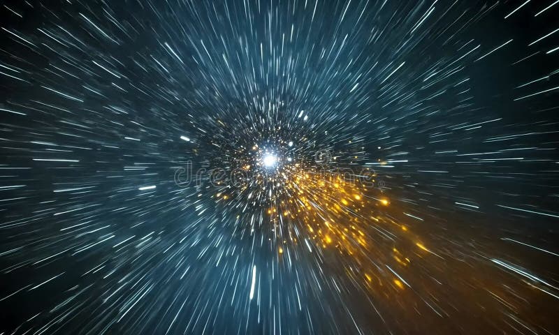 Cosmic Explosion, Streaking Light in Space Stock Video - Video of ...
