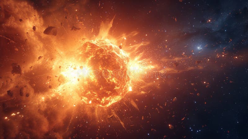 A Cosmic Explosion, a Supernova Unleashing Its Immense Energy and Light ...