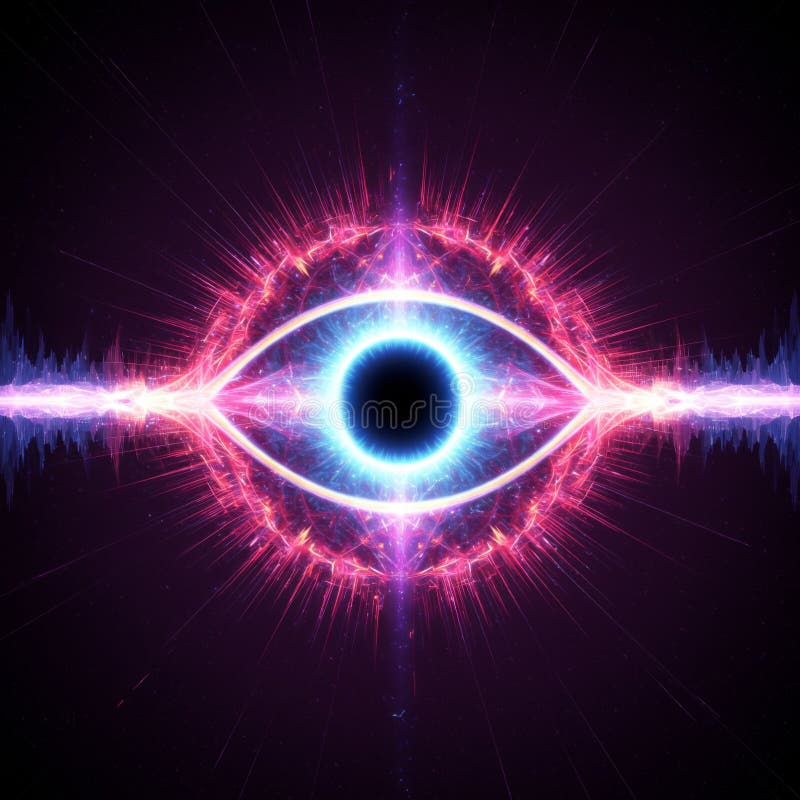 Cosmic Eye: Abstract Space Energy Illustration Stock Illustration ...