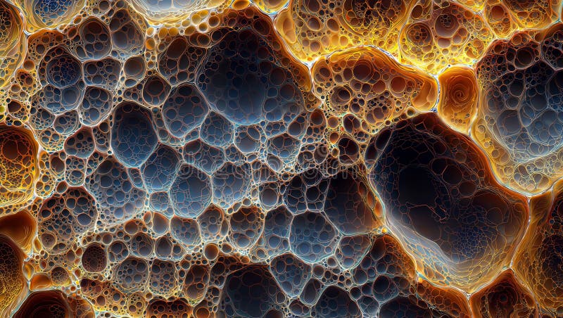 Mesmerizing Cosmic Foam, Generative Ai Stock Illustration ...