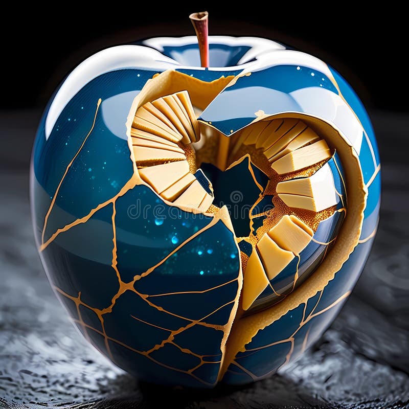 Cosmic Fracture: a Glimpse into the Stellar Abyss Stock Illustration ...