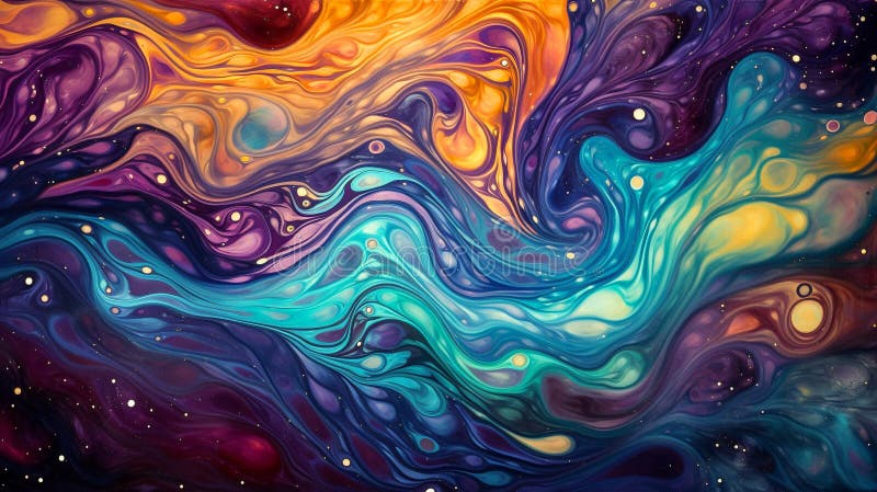 Cosmic Galactic Nebula Texture. Vibrant Colors and Swirling Patterns ...