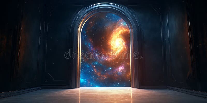 Cosmic Gateway: Stunning Space Portal Image Stock Illustration ...