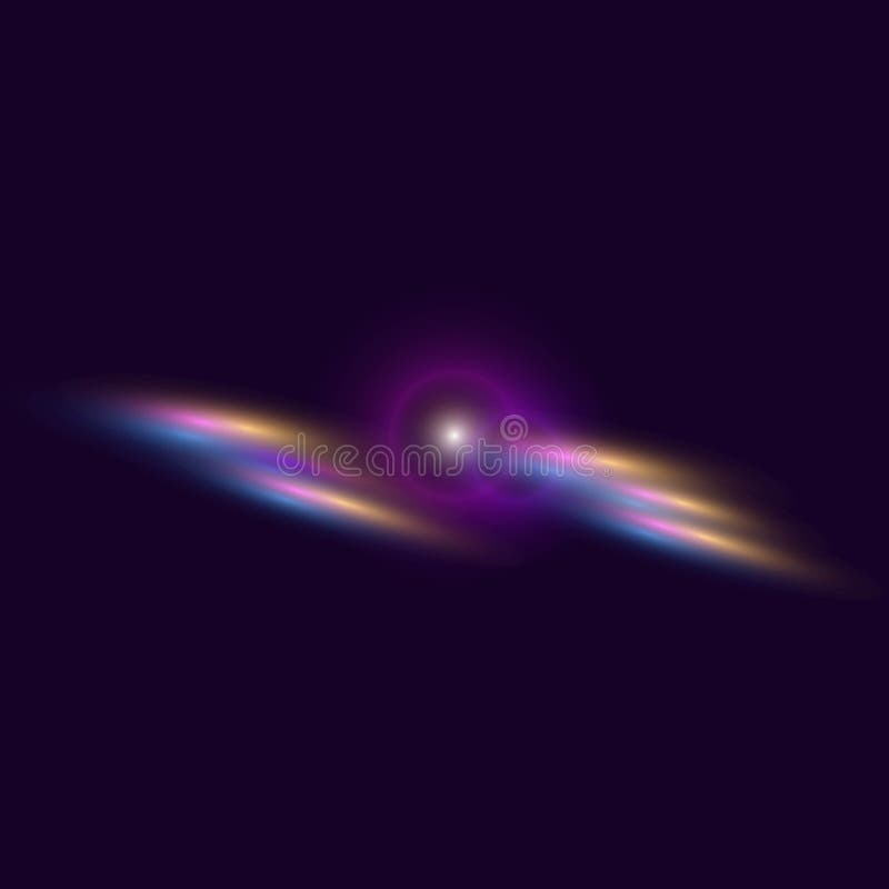 Cosmic Glow Refraction of Rainbow Ray Light. Star Dust Fog Light ...