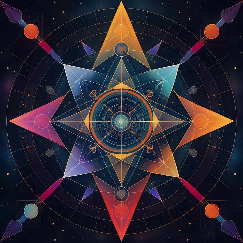 Cosmic Harmony a Blend of Geometric Complexity and Musical Color Fields ...