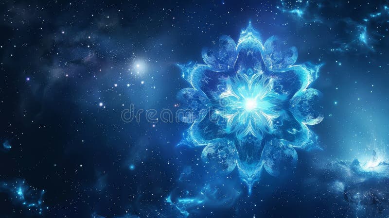 Cosmic Harmony in a Starry Night Sky Generative AI Stock Illustration ...