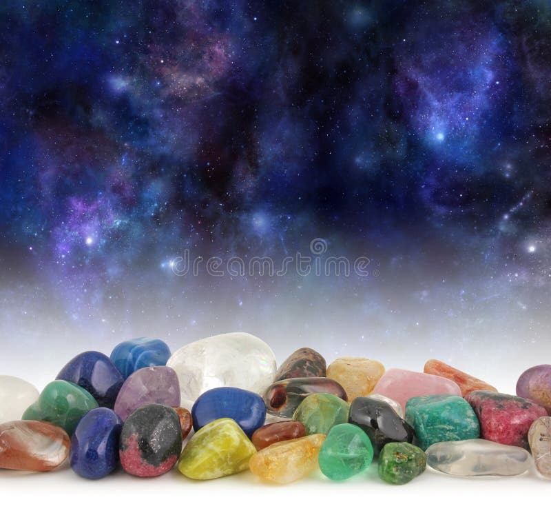 Cosmic Healing Crystals stock image. Image of gems, health - 43275209