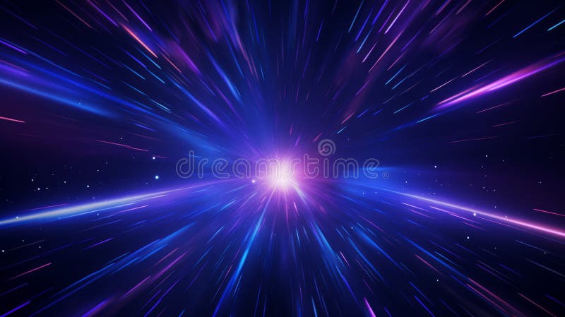 Cosmic Hyper Zoom Background with Starry Elements Stock Illustration ...