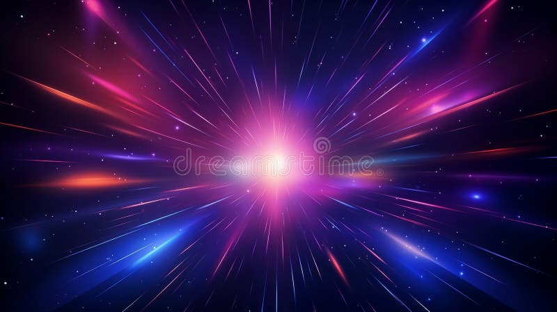 Cosmic Hyper Zoom Background with Starry Elements Stock Illustration ...