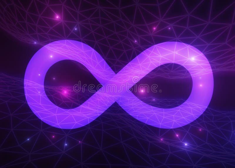 Cosmic Infinity Sign or Symbol Stock Illustration - Illustration of ...