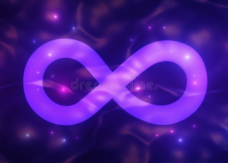 Cosmic Infinity Sign or Symbol Stock Illustration - Illustration of ...