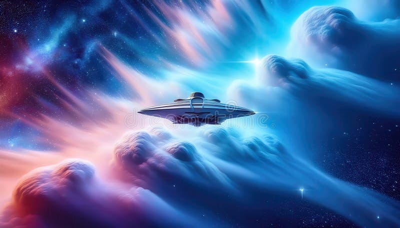 Cosmic Journey Aboard Firefly through Vibrant Interstellar Clouds ...