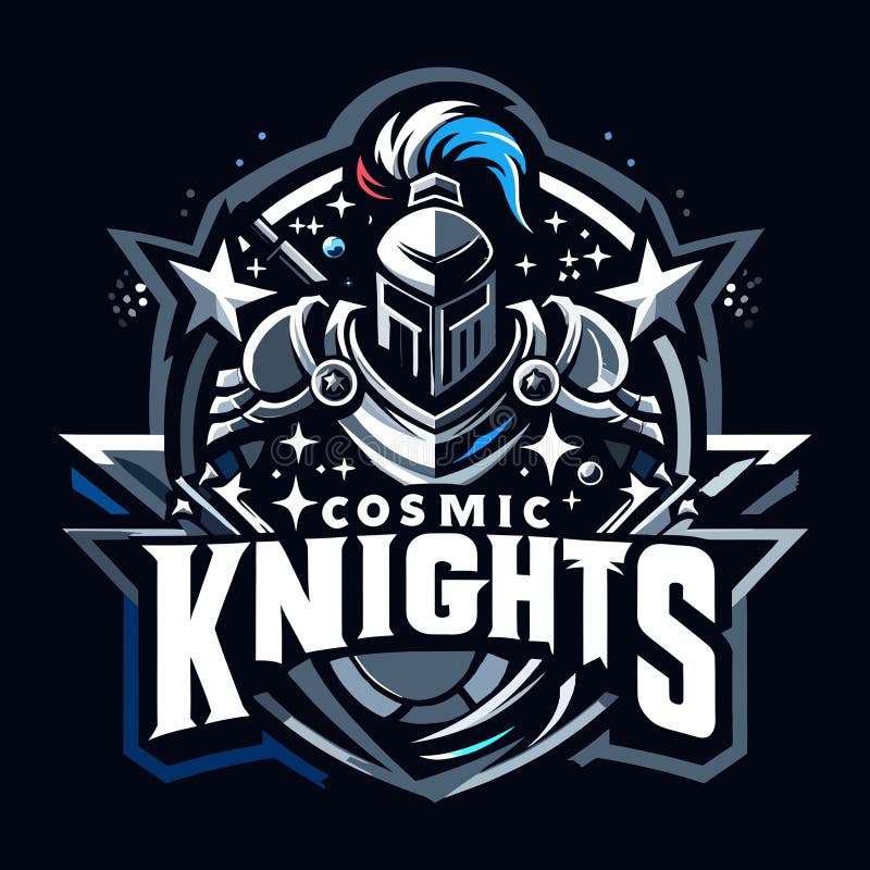 Cosmic knights stock illustration. Illustration of courage - 307790366