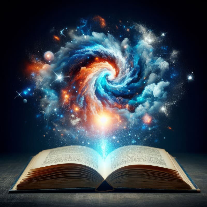 Cosmic Knowledge Unleashed stock photo. Image of discovery - 311183652