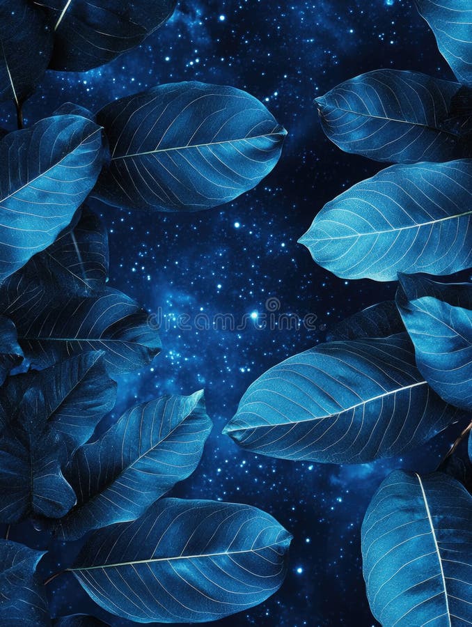 Cosmic Leaf Pattern stock photo. Image of floral, unique - 362204350