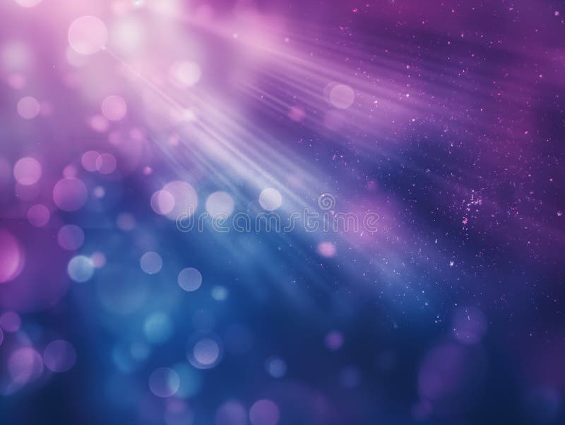 Cosmic Light Rays and Bokeh Background Stock Image - Image of magical ...