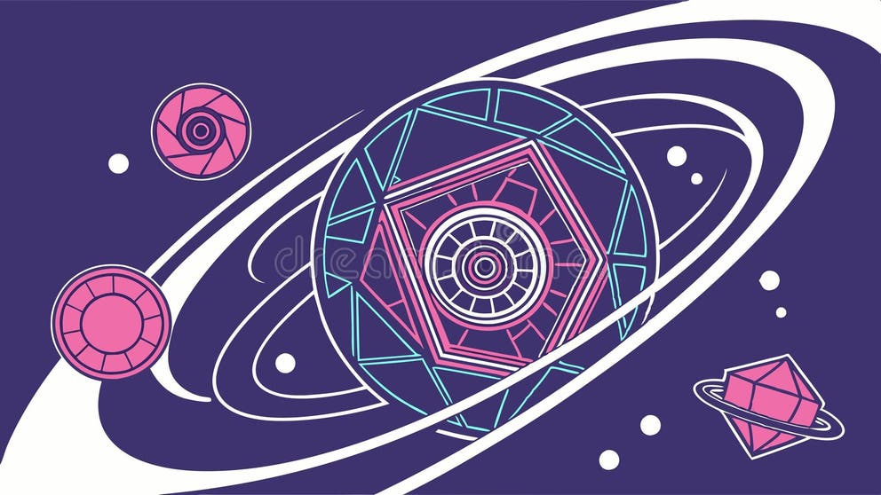 Cosmic Mandala Design, Space Pattern, Galaxy Ornament, and Universe Art Vector Design Generative ...