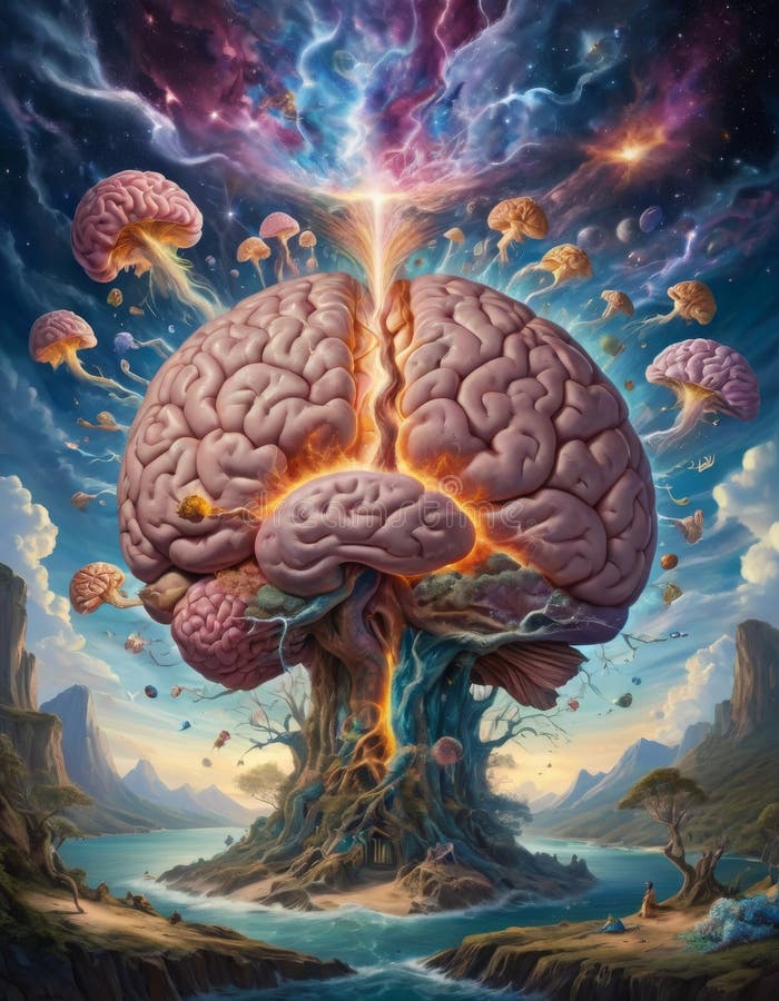 Cosmic Mind Tree Universe stock photo. Image of universe - 313693226