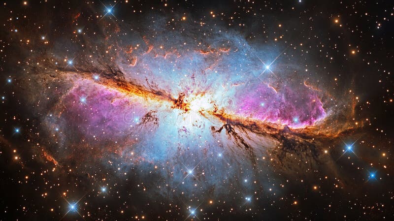 Cosmic Nebula Exploding, Starfield Background, Space Art, Science ...