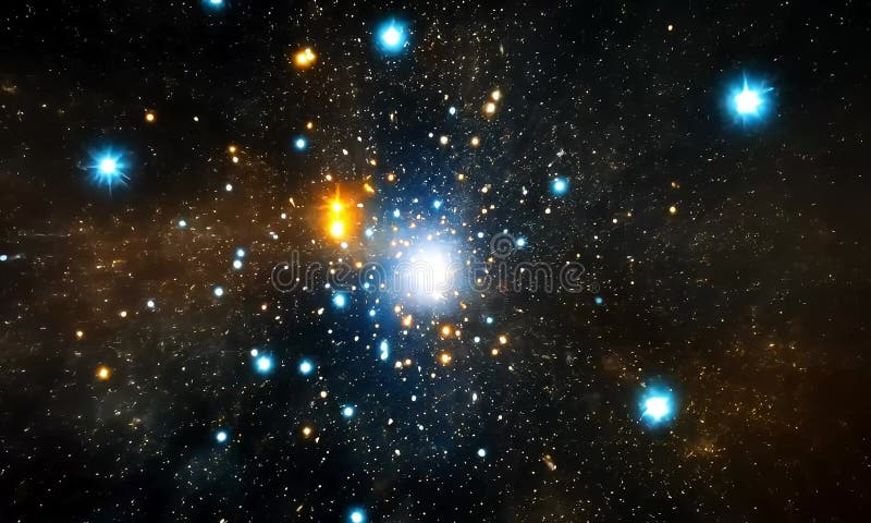 Cosmic Nebula Exploding Stars Space Background Design Stock Footage ...