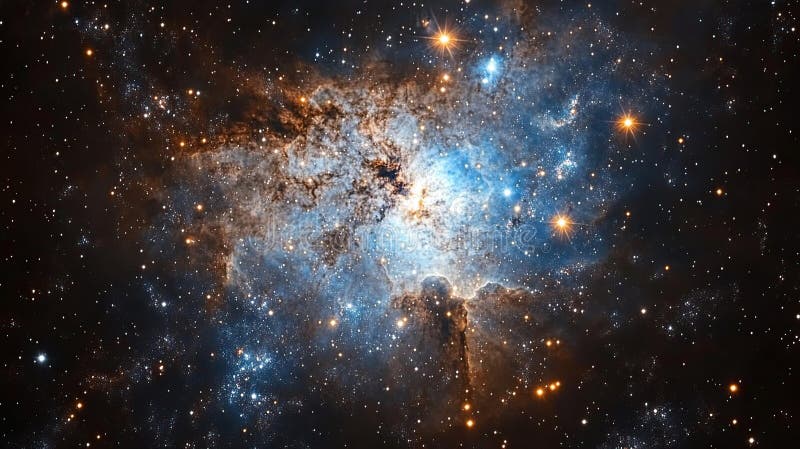 Cosmic Nebula Exploding Starscape, Deep Space, Science Background Stock ...