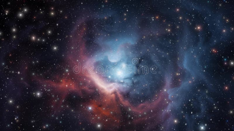 A Cosmic Nebula Formed after a Supernova Explosion. Stock Video - Video ...