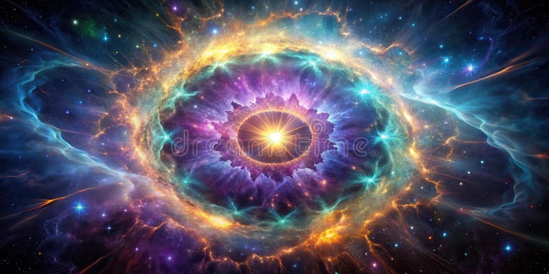 Cosmic Nebula a Radiant Starburst within a Vibrant Galactic Core ...