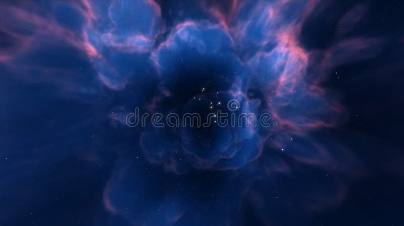 Cosmic Nebula In Space Among Stars And Galaxies Gas Dust Clouds Nebula