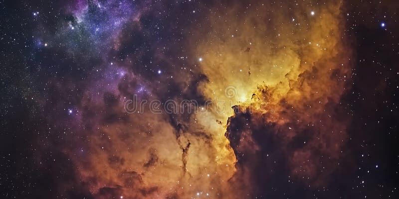 Cosmic Nebula: Stunning Space Background Image Stock Illustration ...