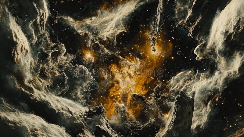 Cosmic Nebula Swirls, Galactic Dust, Space Background, Abstract Art ...