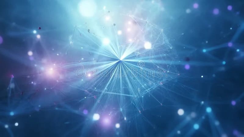 Cosmic Network: Abstract Digital Art Stock Footage - Video of cosmic ...
