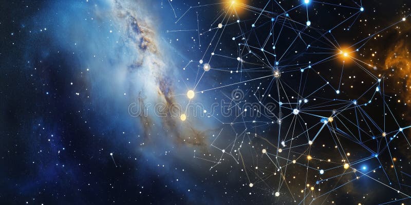 Cosmic Network: AI and the Interconnected Universe of Stars Stock ...