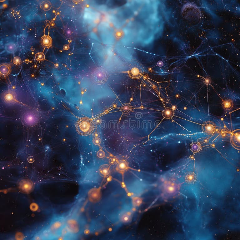 Cosmic Network of Glowing Stars and Celestial Connections in Deep Space ...