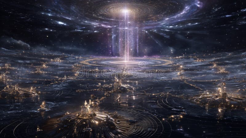 A Cosmic Nexus of Light and Structure the Infinite Column Anchoring a ...