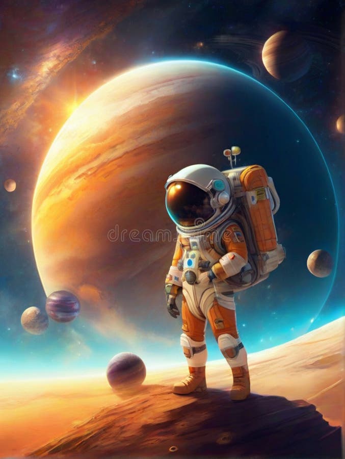 Cosmic Nomad stock illustration. Illustration of creativity - 303190644