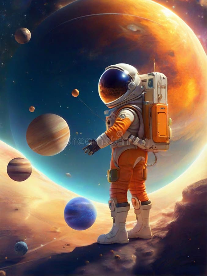 Cosmic Nomad stock illustration. Illustration of atmospheres - 303190672