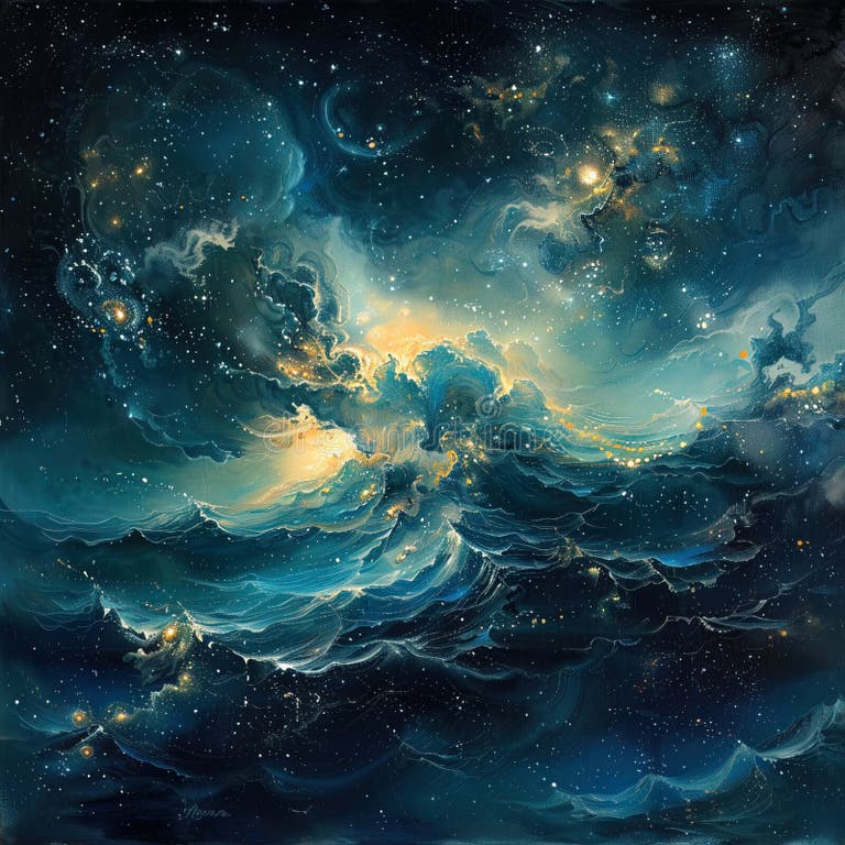 Starlight Ocean Stock Illustrations – 1,122 Starlight Ocean Stock ...