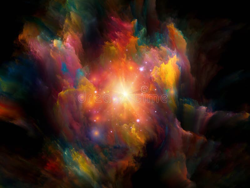 Cosmic Paint stock illustration. Illustration of representation - 140836255