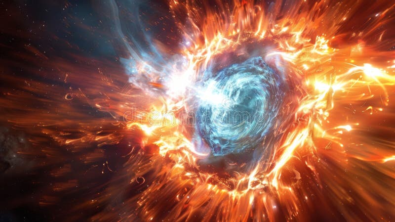 A Cosmic Particle Storm Rages on Creating a Breathtaking Display of ...